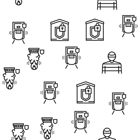 Home Security Device Vector Seamless Pattern 10301731 Vector Art At