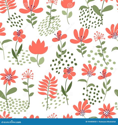 Simple Flower Pattern Stock Illustrations 230632 Simple Flower