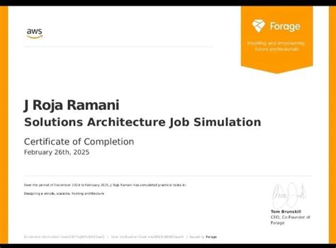 Aws Cloudcomputing Solutionsarchitecture Awscertification Forage