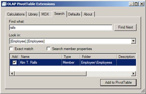 Search Olap Pivottable Extensions