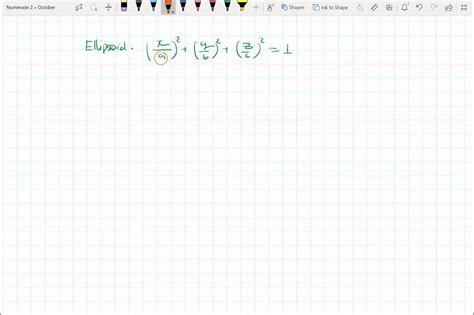 SOLVED Find The Equation Of The Ellipsoid Passing Through The Points