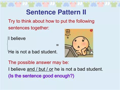 PPT Sentence Pattern II PowerPoint Presentation Free Download ID 5095821