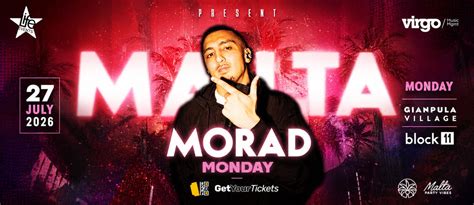 Morad Malta 2026 Gianpula Village Official Tickets Malta Party Vibes