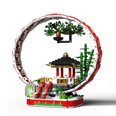 1108pcs Architecture Garden Building Blocks Chinese Classic City House Style Assembly Mini