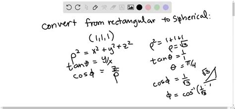 Solvedconvert From Cartesian To Spherical Coordinates 101