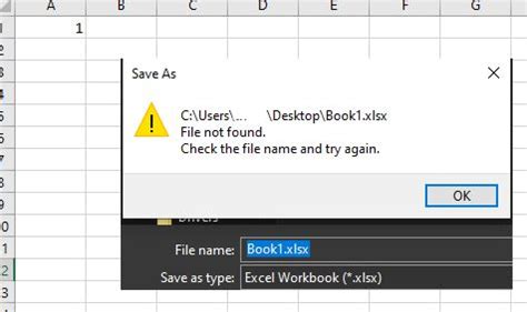 Cannot Save An Excel File To Any Location On C Solved Windows 10 Forums