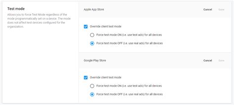 cant override unity ads client test mode unity services unity discussions