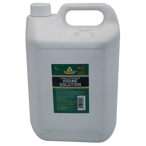 Trilanco Strong Veterinary Iodine 4 X 5 Lt Solution 4 Pack