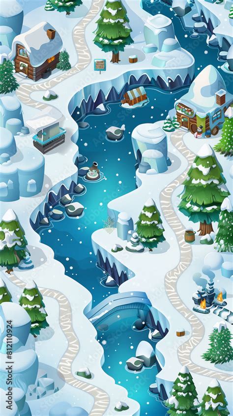 mobile game background level map progression stock illustration adobe