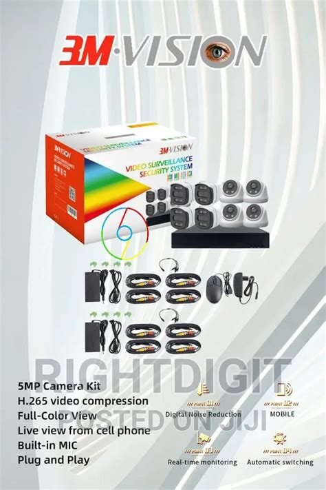 8ch Kit Audio Cctv 5mp Full Color Day Night Vision In Kumasi Metropolitan Security