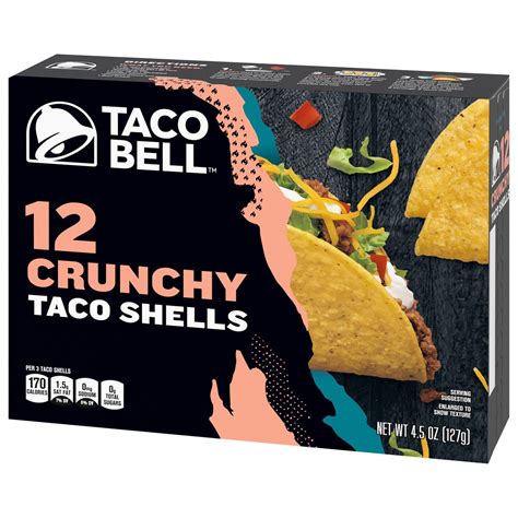Taco Bell Crunchy Taco Shells 12 Ct 45 Oz Box 12 Ct Shipt
