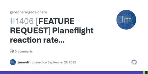 Feature Request Planeflight Reaction Rate Diagnostics · Issue 1406