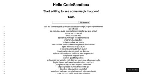 Redux Set Up Codesandbox