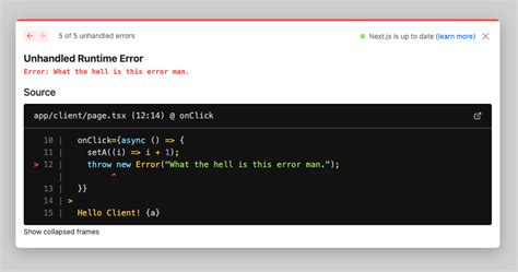 send symbolicated stack traces in next js dev mode · issue 7286