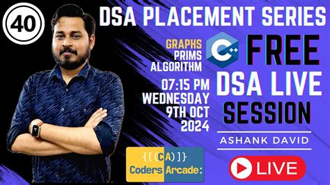Mastering Dsa In C For Placements Session 40 Graphs Prims Algorithm Part 2 Youtube