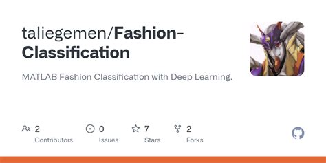 GitHub Taliegemen Fashion Classification MATLAB Fashion Classification With Deep Learning