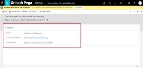 create the virtual tables in dataverse with the virtual connector