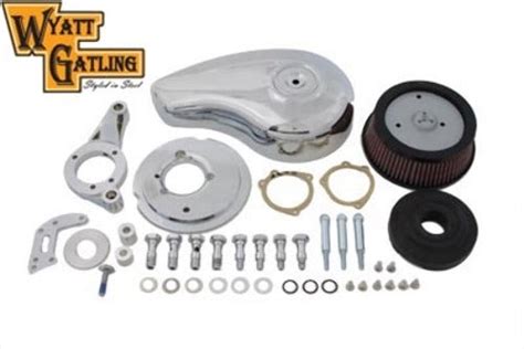 Vtwin Wyatt Gatling Chrome Air Cleaner Assembly 1993 2007 Harley Dyna