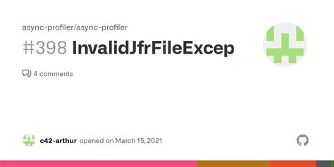 Invalidjfrfileexception · Issue 398 · Async Profilerasync Profiler