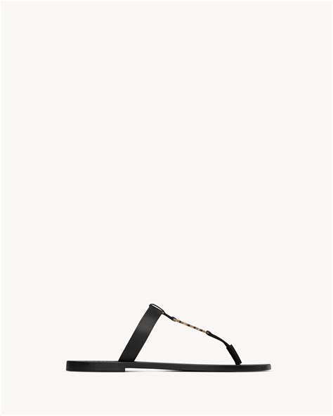 Cassandre Slides In Smooth Leather Saint Laurent Ysl Us