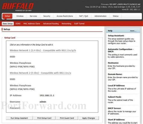 Forwarding Ports In A Buffalo DD WRT Router