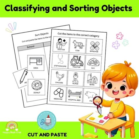 Classifying And Sorting Objects Worksheet Cut And Paste Activity
