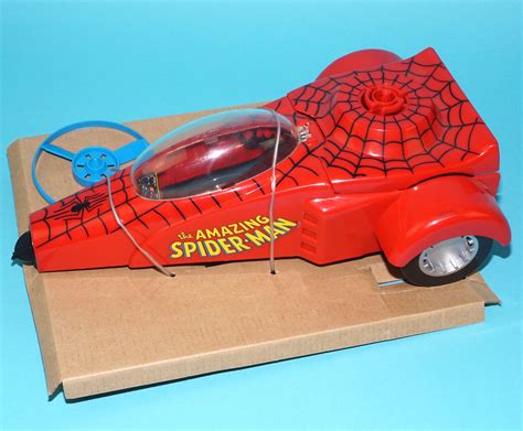 Marvel Super Heroes Spider Man Dragster Complete Boxed Us Box Nrfb 1990 Toy Biz Boonsart Shop