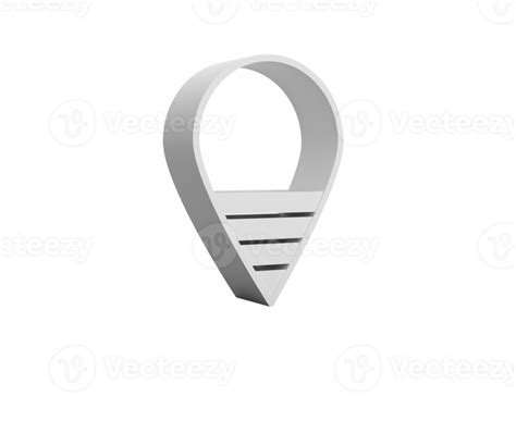 Map Pointer 3d Pin Location Symbol 3d Illustration 29227871 Png