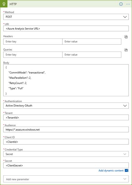 Logic Apps를 사용하여 Azure Analysis Services 모델 새로 고침 Microsoft Learn