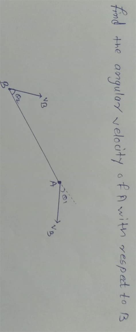 find the angular velocity of a with respect to b filo