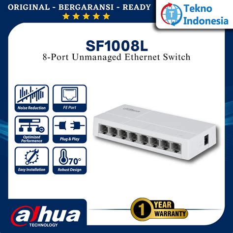 Dahua Pfs3008 8et L 8 Port Desktop Fast Ethernet Switch Hub Original