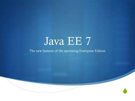 ppt java ee 7 powerpoint presentation free download id 1850054