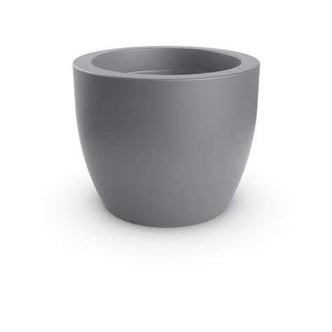Кашпо круглое с двойным дном темно-серое Tigel 50 DB Graphite - купить ...