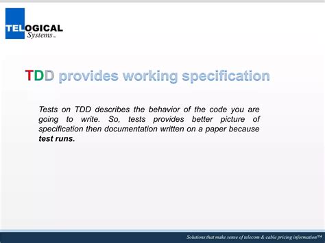 Test Driven Development Pptx