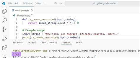 How To Check If A String Is Comma Separated In Python