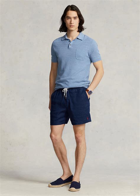Calções De Linho Polo Prepster 152 Cm Para Men Ralph Lauren® Pt