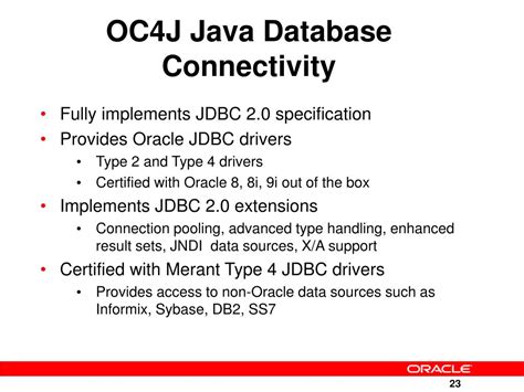 Ppt Oracle Application Server Migrating To Oc4j Self Validation Tech