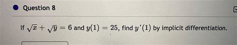 Solved Question C If Y And Y Find Y By Chegg Com