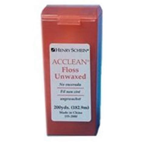 Hs155 2880 Henry Schein Acclean Floss Unwaxed 600ft Roll Henry