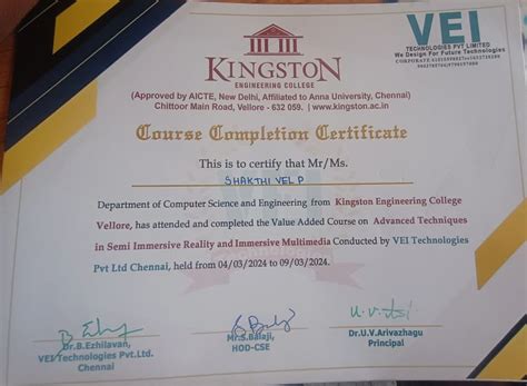 Shakthivel P On Linkedin Hi Connections I Have Attended Workshop About Advance Techniques In Semi