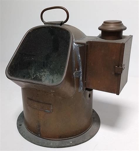 Lot An Early Brass Binnacle Cover