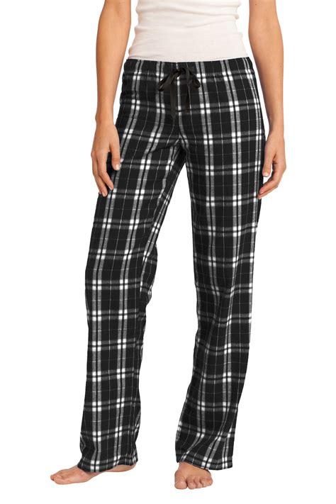 District Womens Flannel Plaid Pant Dt2800 Crowdmade