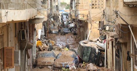 마을 전체를 휩쓸어 간 폭풍 다니엘로 리비아 어린이 30만 명 위험에 빠져