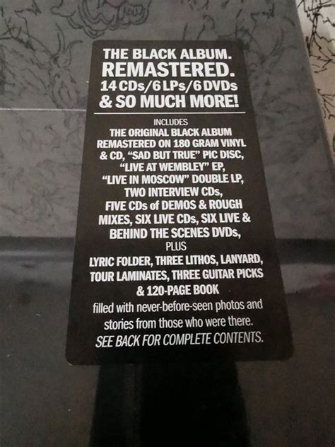 Metallica Metallica Black Album Remaster Vinyl Box 4 Lps 13 Cds