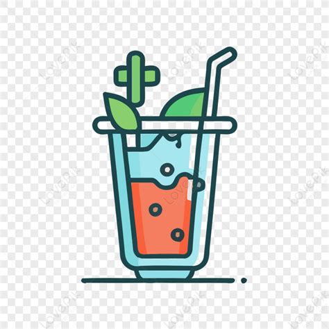 나뭇잎과 얼음 조각이 있는 릴트 디자인으로 디자인된 간단한 칵테일 로고 벡터t 로고스케치 Png 일러스트 무료 다운로드 Lovepik