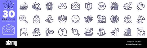 Car Service Voting Campaign And Outsource Work Line Icons Pack For Web App Vector Stock