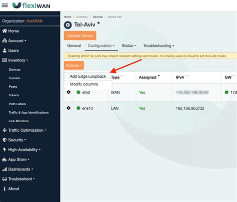 Edge Loopback — Flexiwan Documentation