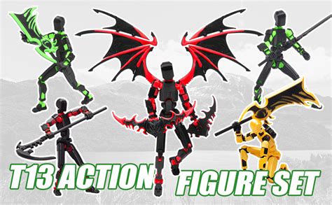 T13 Action Figure Set Assembly Completed Highlighting