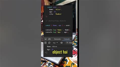 Day 16 Learn Object Destructuring In Javascript Coding