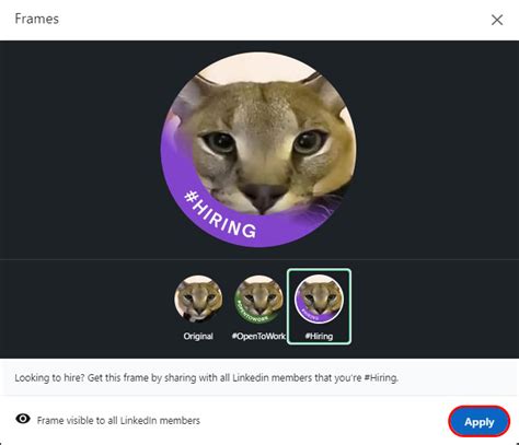 how to add a hiring badge in linkedin